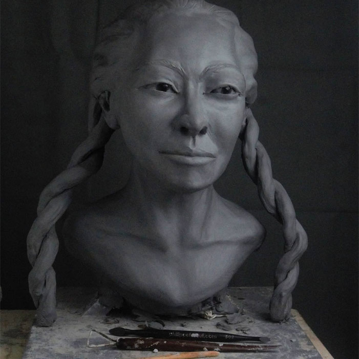 "Sani" Life Size in Clay — Rodrigo Artilheiro